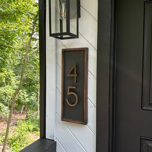 Black Metal House Numbers 5 Inch Modern Address Numbers - Etsy