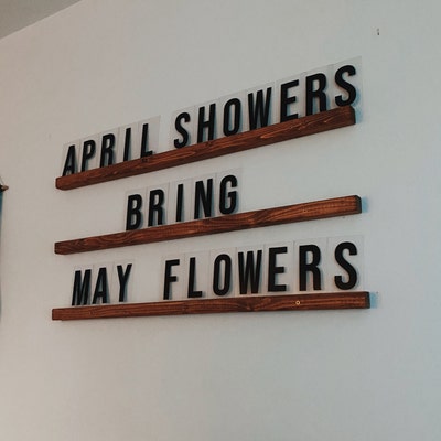 Extra Letter Set Picture Pack Option for Letter Ledges Black or White ...