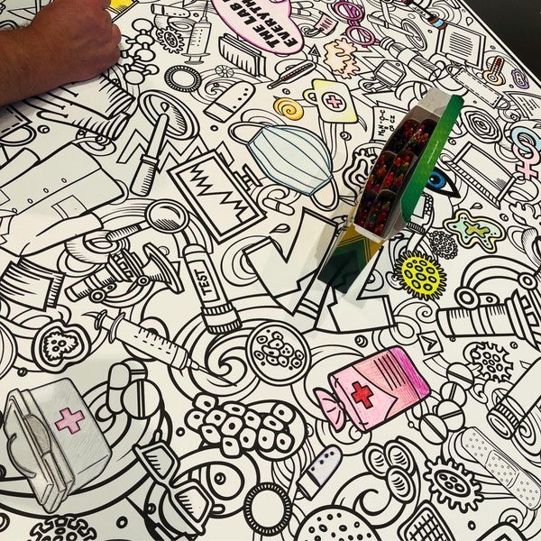 Lab Week 2024 Coloring Page | Medical Coloring Page | Hospital Coloring ...