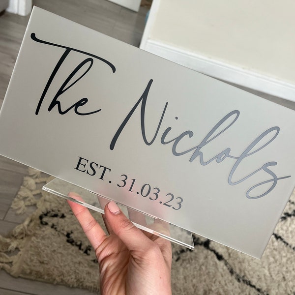 Perspex Wedding Welcome Sign Frosted Acrylic-frosted Perspex Welcome to ...