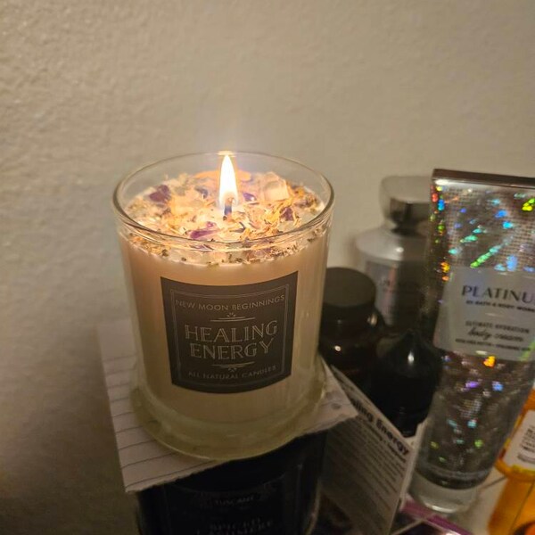 Healing Energy Candle - Negative Energy Cleansing - Soy Aromatherapy ...