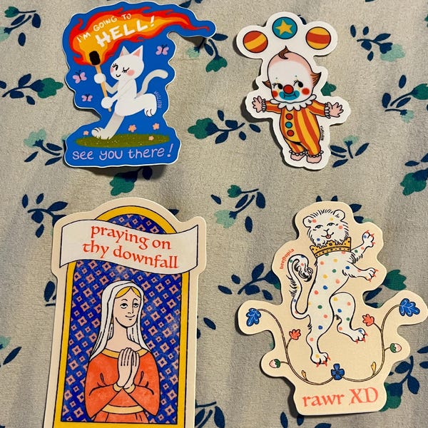 Who Wants to Be Freaky and Evil With Me? Sticker | 3 Inch Medieval ...