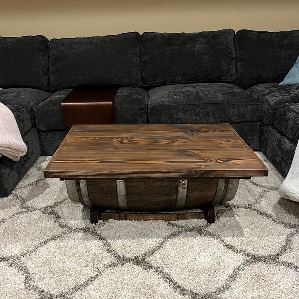 Wine Barrel Coffee Table - Etsy