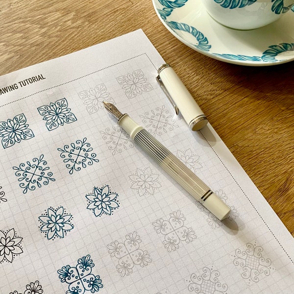 1.easiest Patterns Training Sheets for Beginners! Pdf,jpeg.mandala Art ...