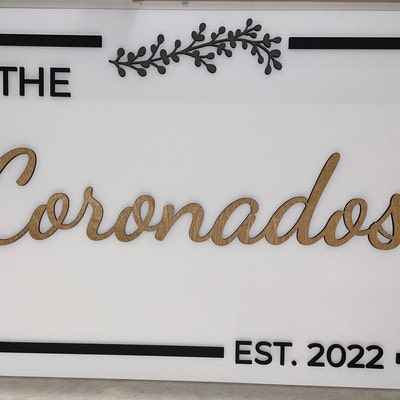 3D Name Sign 3D Wedding Welcome Sign Custom Wood Wedding Sign Unique ...