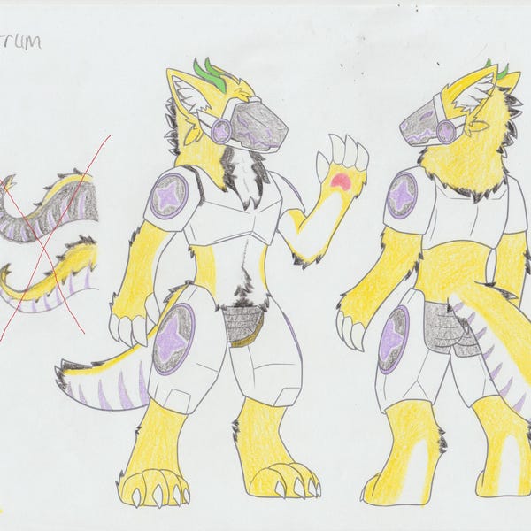 Protogen Reference Sheet Base (PNG File) - Etsy UK