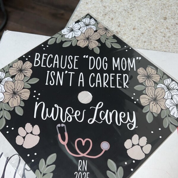 Custom "determinate Dna" Graduation Cap Topper, Biology Major ...