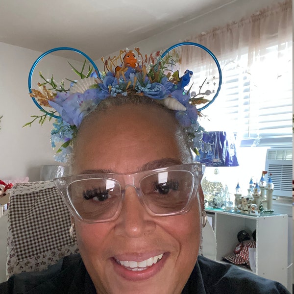 Dory and Nemo, Finding Nemo, Disney Inspired Wire Ears Floral Flower ...