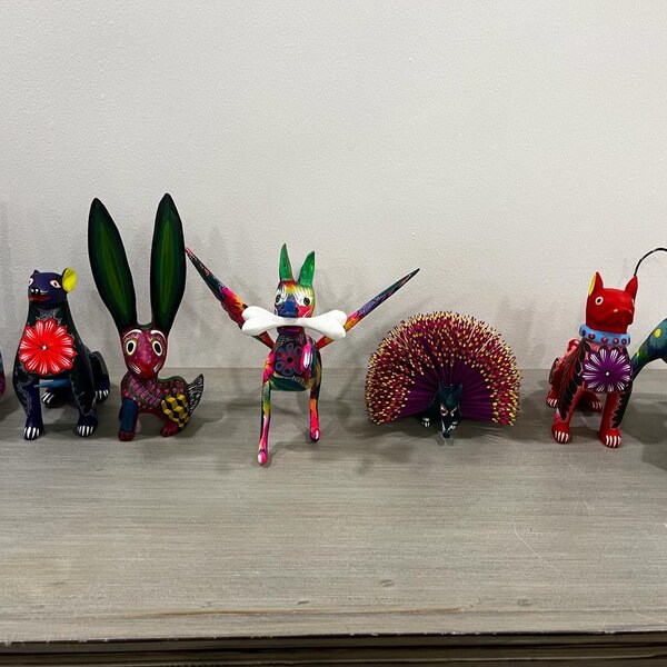 Set of 50 Alebrijes: Colorful Art and Handmade Tradition - Etsy