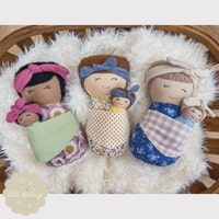 Doll Sewing Pattern PDF Mom and Baby Dolls Family Dolls Rag Doll ...