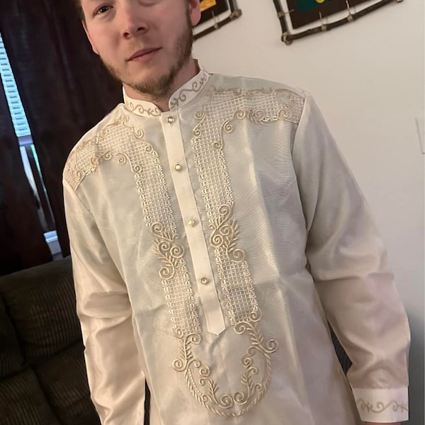 Barong Tagalog Arman11 Style With Inner Lining Filipino National