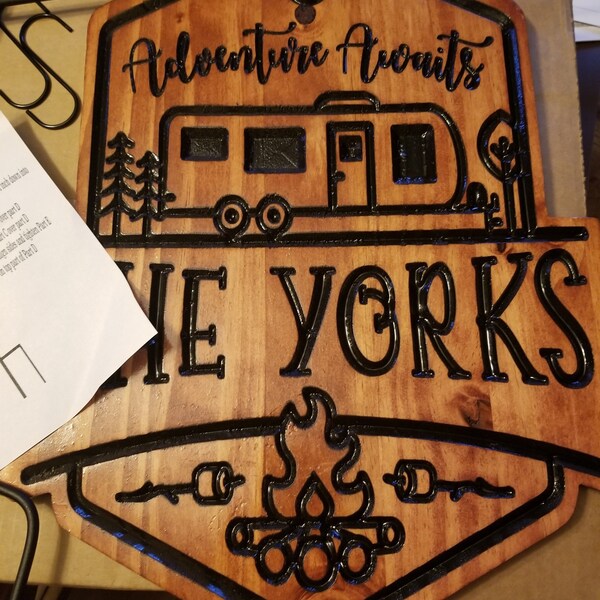 Camper Sign, RV Sign, Engraved Rv Sign, Campsite Flag, RV Flag Hanging ...