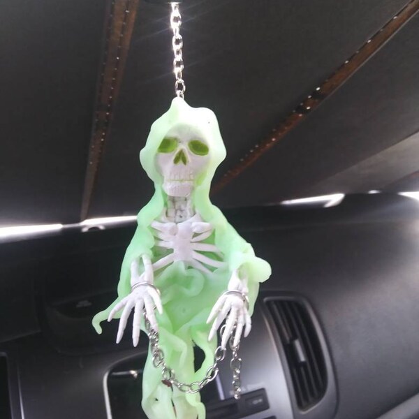 Blood Rush Staked Vampire Skull Car Charm - Etsy