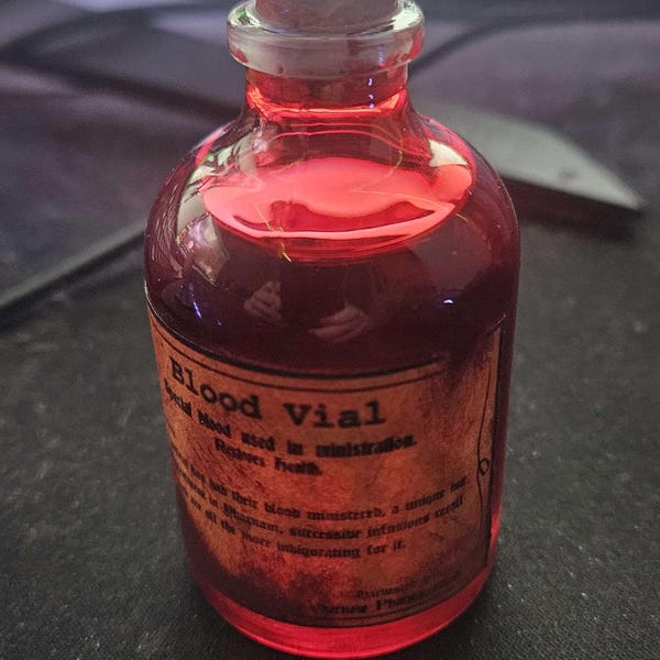 Bloodborne Inspired Blood Vial Bottle - 80ml Potion Flask for Cosplay ...