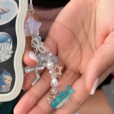 Sea/ocean Collection Beaded Keychains Cute, Aesthetic, Pretty, and Flow ...