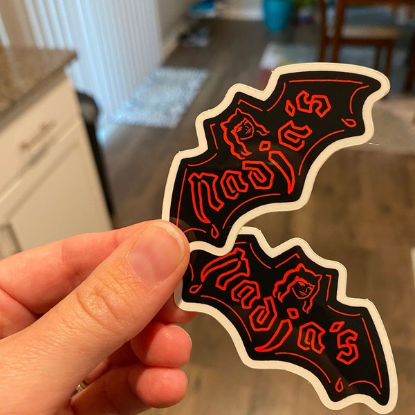 Set of 2 Vampire Bat Stickers | Nadja What We Do Shadows Halloween ...
