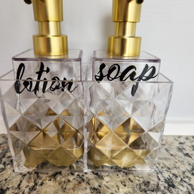 Soap Label Decals / Kitchen Decor / Hand Soap Label / Lotion Label ...