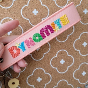 Dynamite Embroidery Keychain Army Bomb Strap BTS Kpop - Etsy