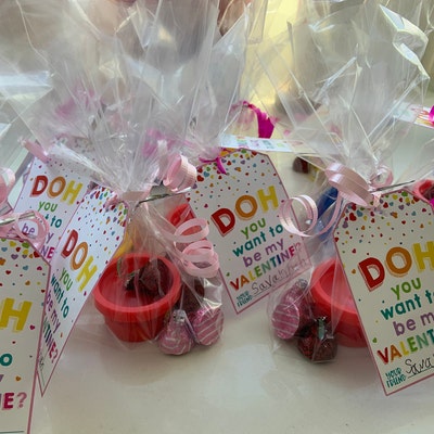 Play Dough Valentine, Doh You Want to Be My Valentine, Doh Valentine ...