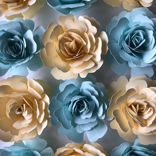 Rolled Rose Paper Flower SVG | Digital File for Cricut & Silhouette - Etsy