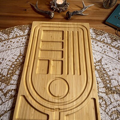 Wooden Mala Bead Design Board and Wooden Bracelet Bead Board as a ...