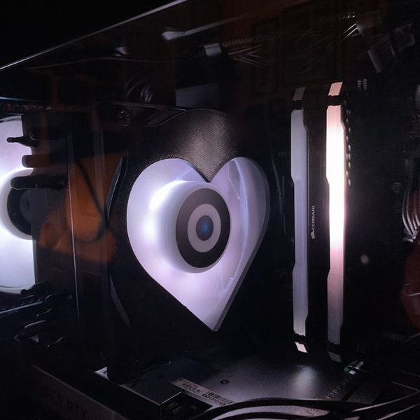 Solid Heart Gaming Computer Fan Shroud / Grill / Cover - Custom 3D ...