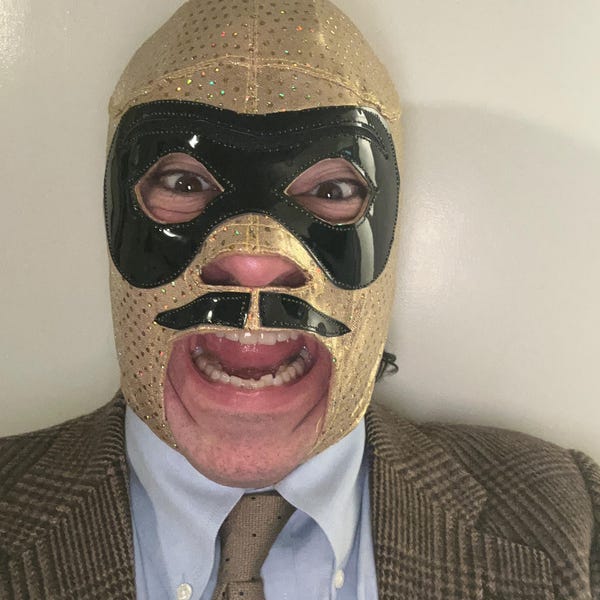 Comedian Wrestling Mask Luchador Mask Halloween Cosplay Mask Mardi Gras ...