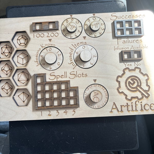 Deluxe Handmade Combat Initiative Tracker for Dnd, Dungeons and Dragons ...