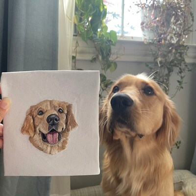 Custom PDF Pet Embroidery Pattern Dog Embroidery Pattern - Etsy