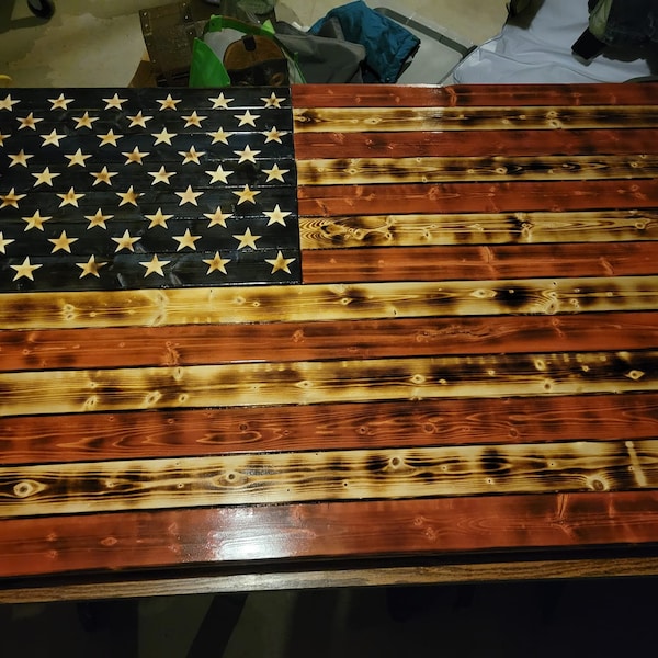 Choose Size and Qty - .25" to 2.875" - Mini Wood Stars Laser Cut Flag ...