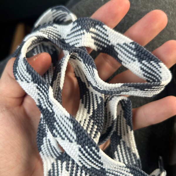 3/4" Wide FAT Flat Shoelace Strings - Made in USA! Premium Intricate ...