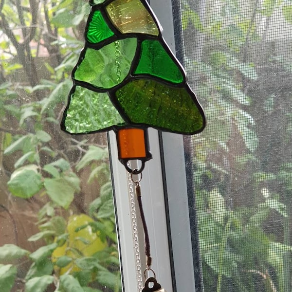 Leadlight Suncatcher / Stained Glass / Handmade / Vintage Reclaimed ...
