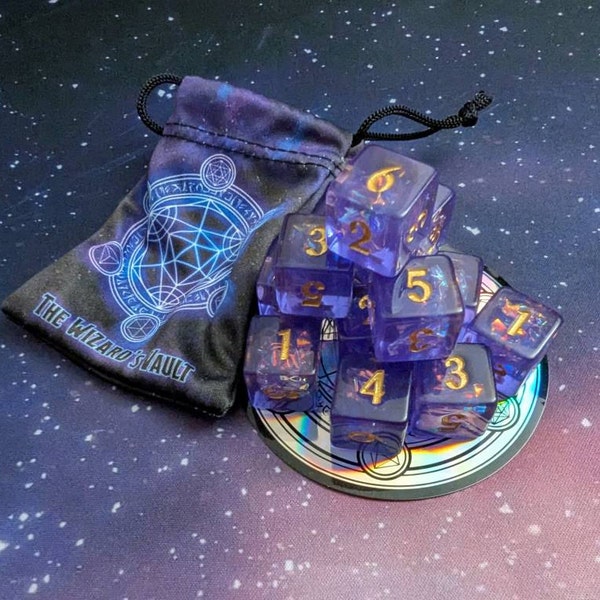 Mushroom Dice Vault and Multicolored Mushroom Dice Set, Dice Set ...