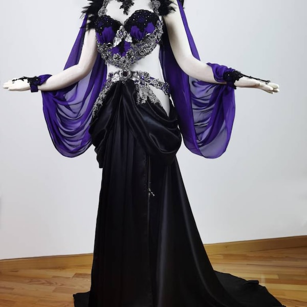 Celestial Moon Goddess Armor Gown Starfall Ballgown Fantasy Costume ...
