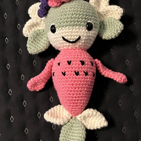 Axolotl Crochet Toy Pattern, Amigurimi Axolotl Stuff Toy - Etsy