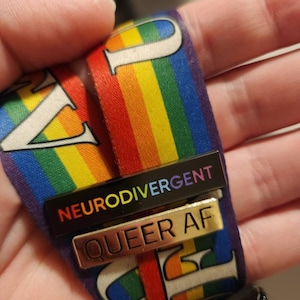 Autistic Pride No Puzzle Piece Enamel Pin - Etsy