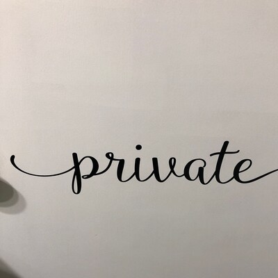 Private Door Decal, Office Door Sticker, Private Office Sticker, Office ...