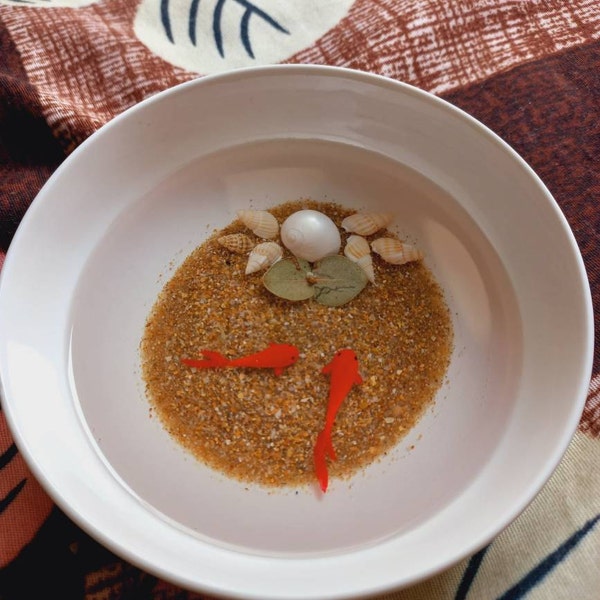 Eternal Red Koi Fish, Resin Fish Pool, Decorative Dish, Boho Style ...