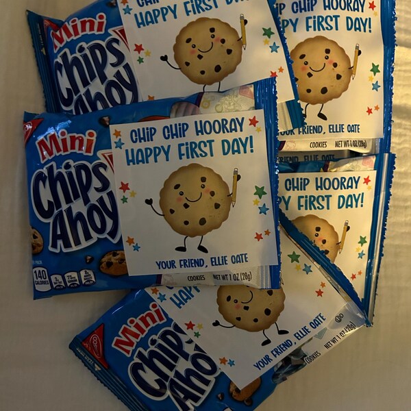 Back to School Labels for Students, Classroom Back to School Snack ...