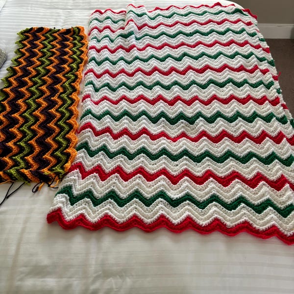 Ridged Chevron Afghan Pattern, Crochet Pattern, Instant Download - Etsy