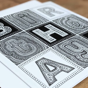 P Card / Letter Cards / Initial Cards / Greeting Cards / Blank - Etsy