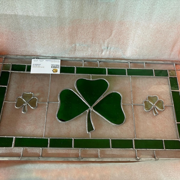Custom Shamrock Stained Glass Panel - Etsy