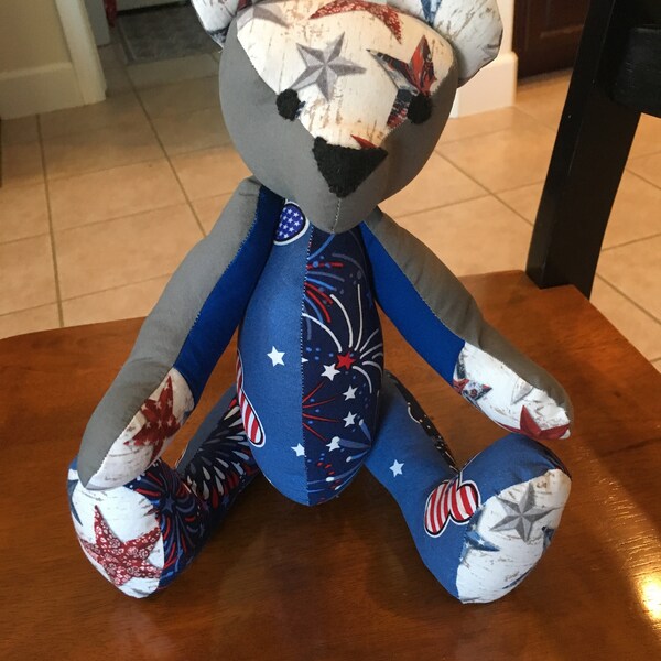 PDF Memory Bear Sewing Pattern & Tutorial, Keepsake Bear Pattern Made ...