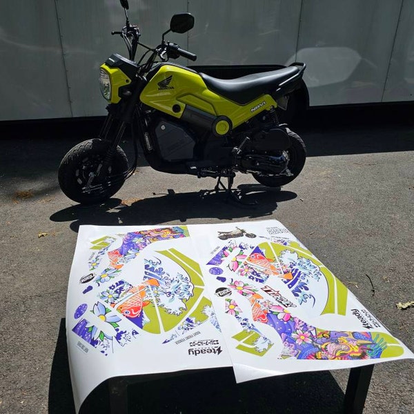 Full Graphic Decal Set Art Bike 2017-2020 Honda Grom MSX125 Graphics ...