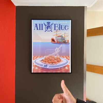 AFFICHE A3 All Blue Restaurant Manga Vintage - Etsy France