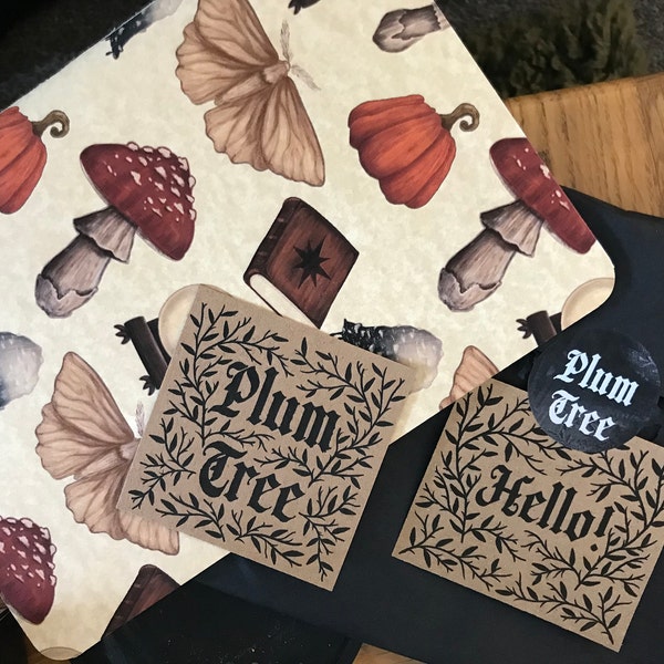 Witchy Halloween Notebook, A5 Handmade Sketchbook, Dark Academia ...