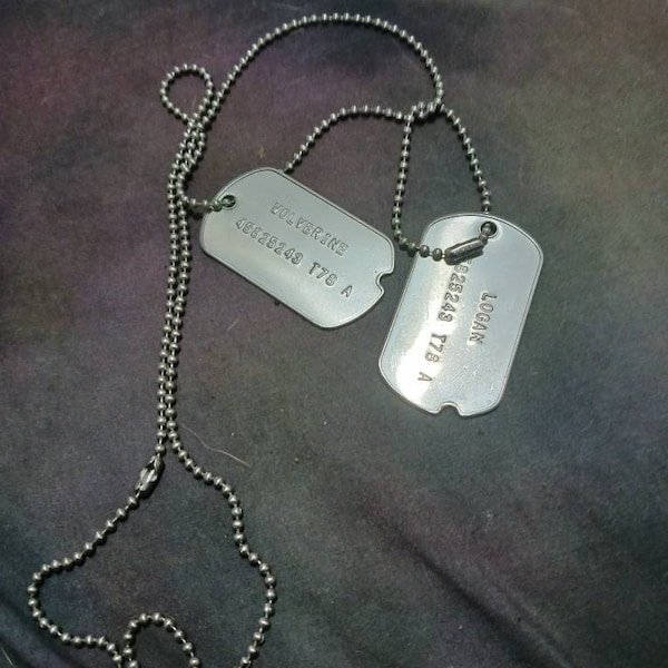 Custom Embossed Notched WWII Style Stainless Steel Military ID Dog Tags ...