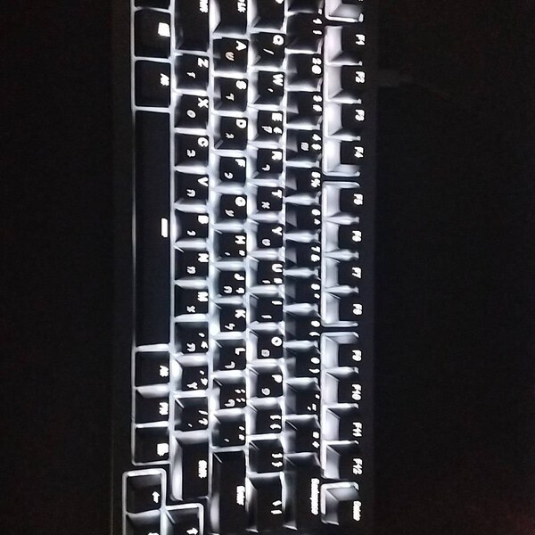 English & Hebrew Dual Languages Backlit Keycaps Set for Mechanical ...