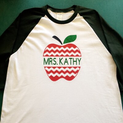 Chevron Apple Svg Chevron Apple Monogram Svg Split Monogram Svg Teacher ...