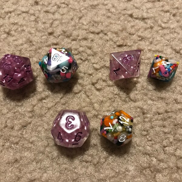 Mystery Frankenstein DND Dice Set for Dungeons and Dragons Table Top ...